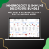 Immune System Nursing Notes Bundle - Scholarly Nurse