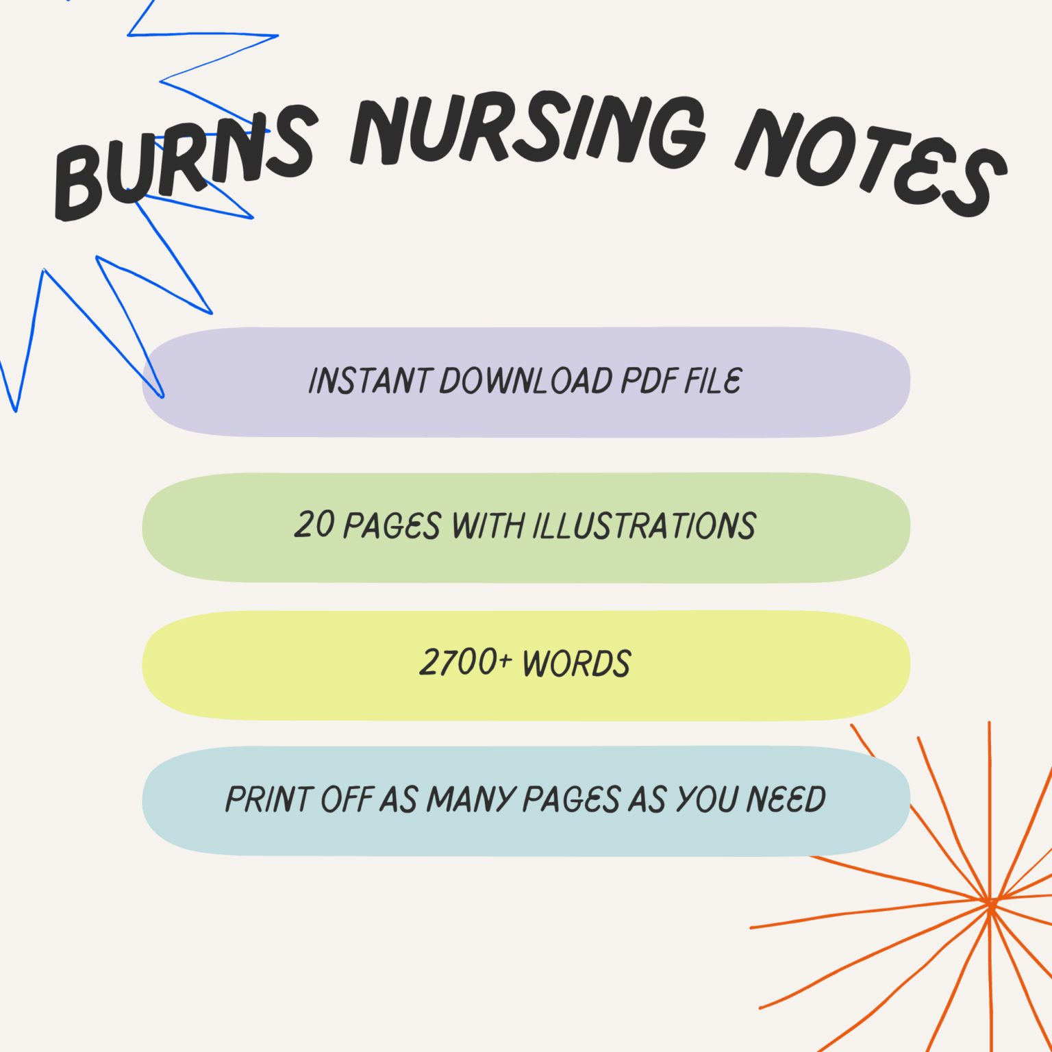 Burns Nursing Notes - Scholarly Nurse
